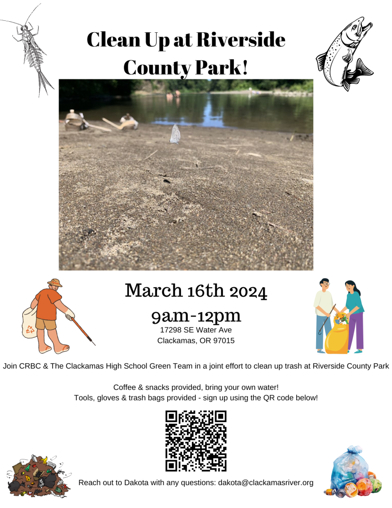 Clean Up at Riverside County Park! | Clackamas River Basin Council